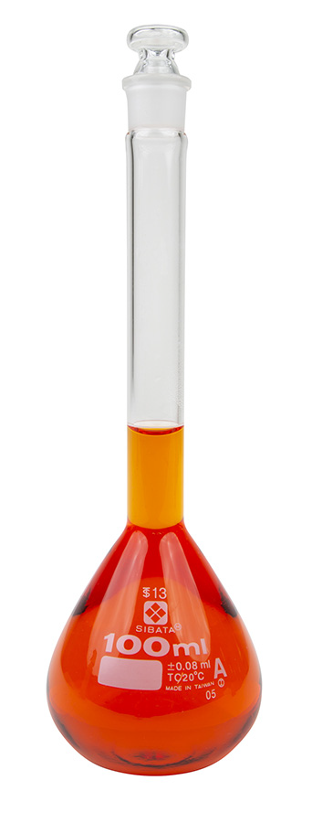 Sibata Volumetric Flasks, Glass Stopper
