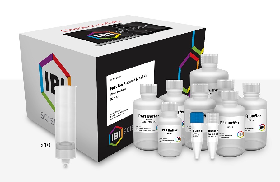 IBI Fast-Ion Plasmid Midi/Maxi Kits (Endotoxin Free)