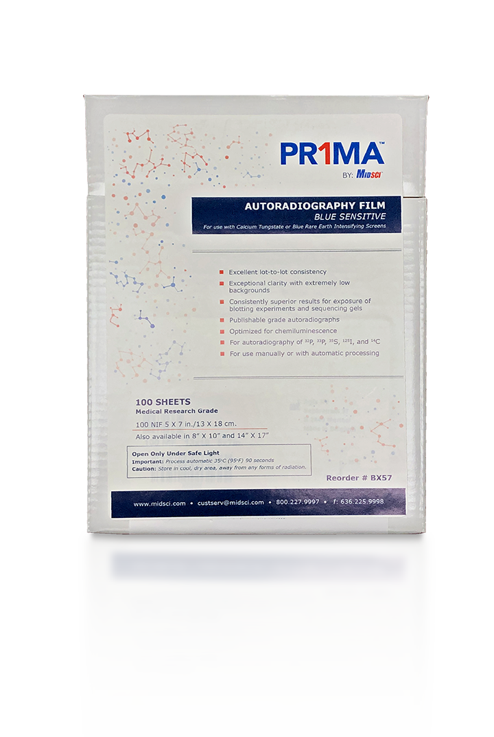 PR1MA Autoradiography and Chemiluminescence Film for Western blots